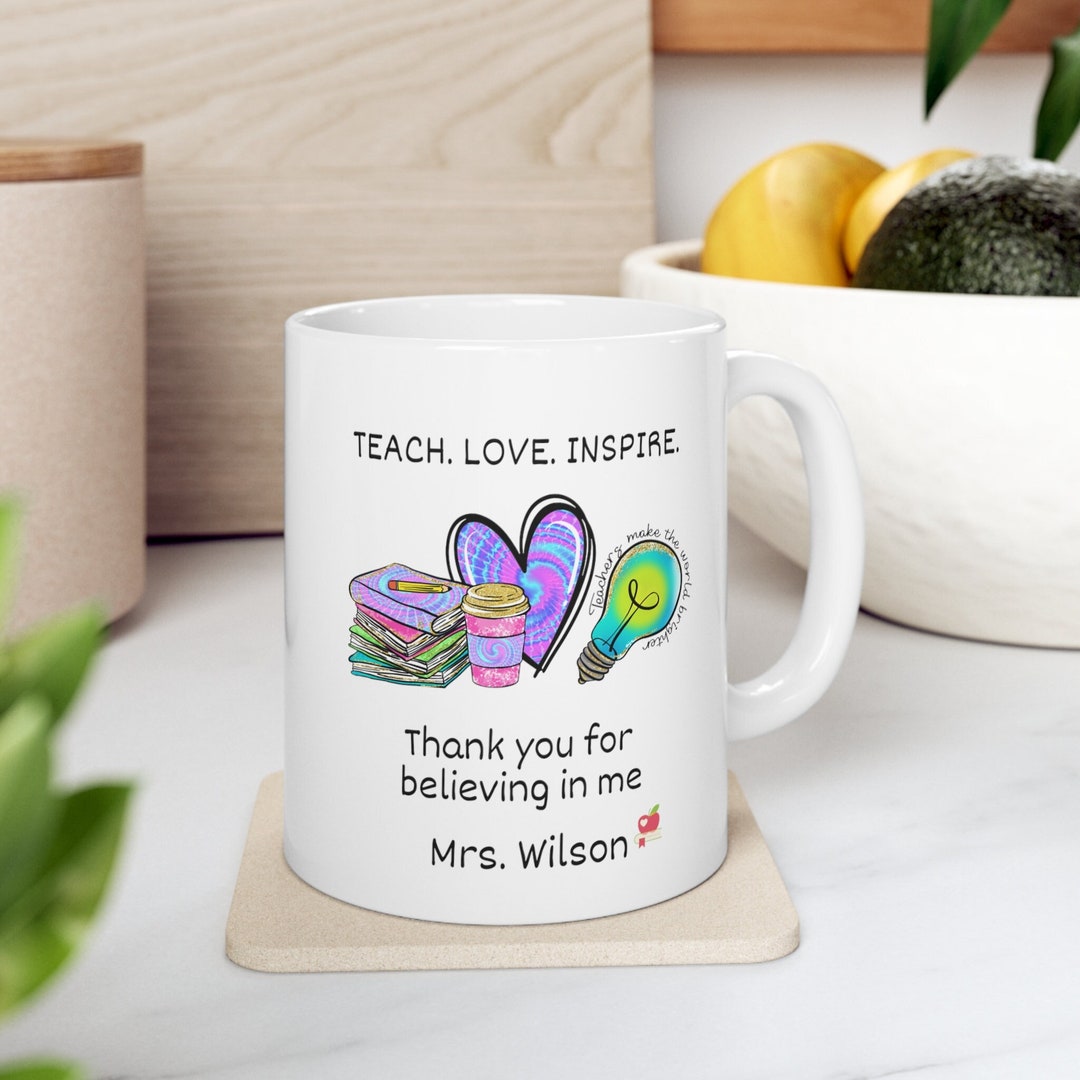 Teacher Gift, Teacher Appreciation Gift, Teacher Personalized Cup ...