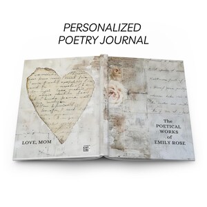 Personalized Poetry Journal Custom Poem Book, Writer Gifts, Poetry ...