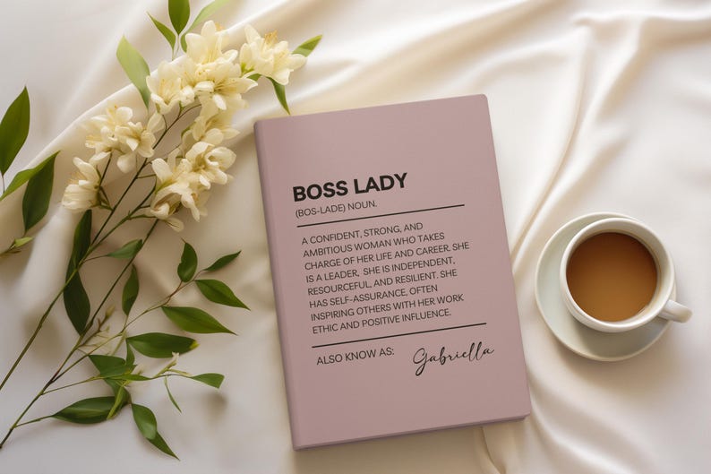 Personalized Boss Lady Journal: Vibrant Hardcover Notebook - Etsy