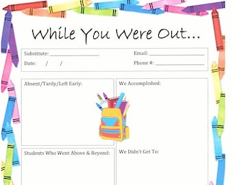 While You Were Out | Etsy