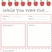 Printable Substitute Note With Apples, While You Were Out - Etsy
