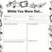 Printable Substitute Note, While You Were Out - Etsy