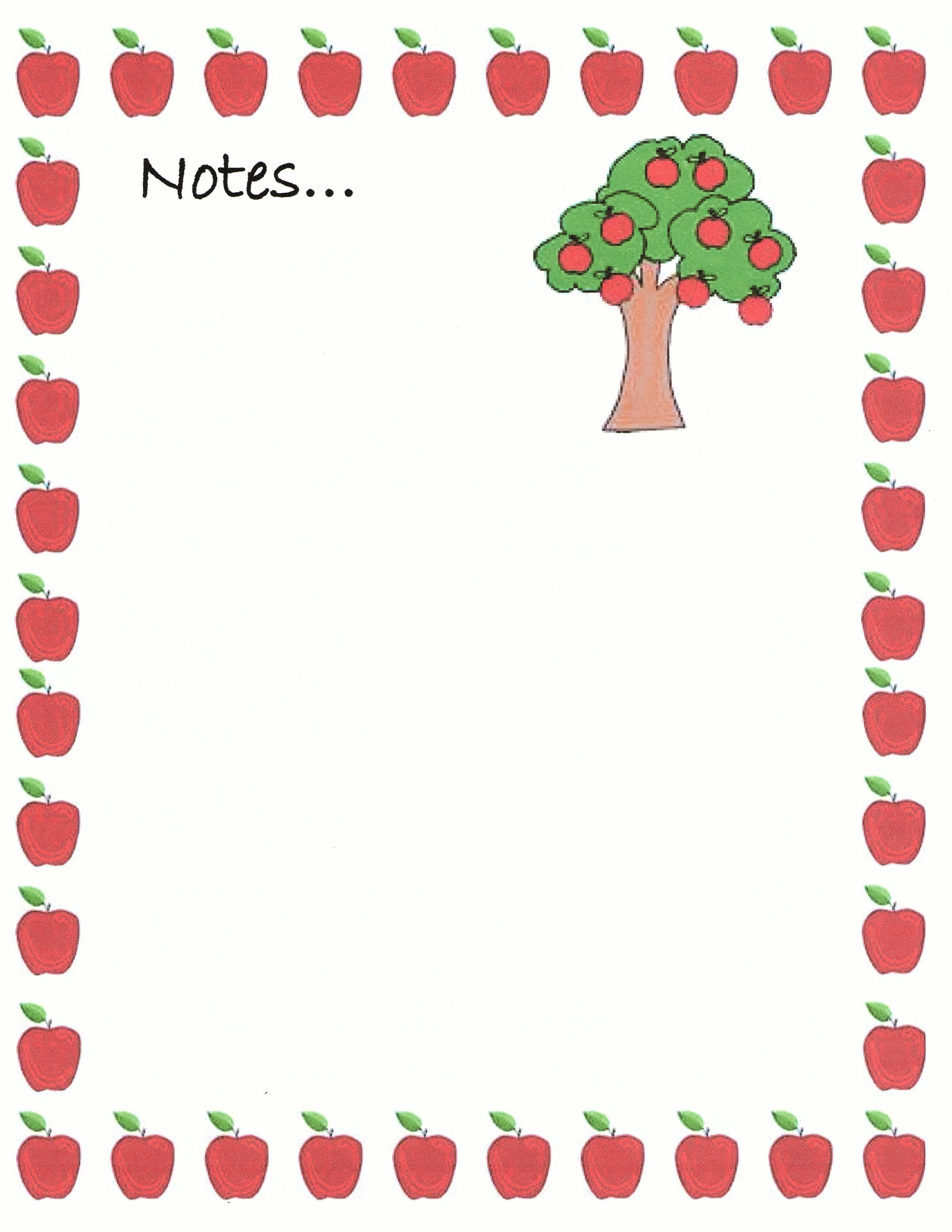 Printable Substitute Note With Apples, While You Were Out - Etsy