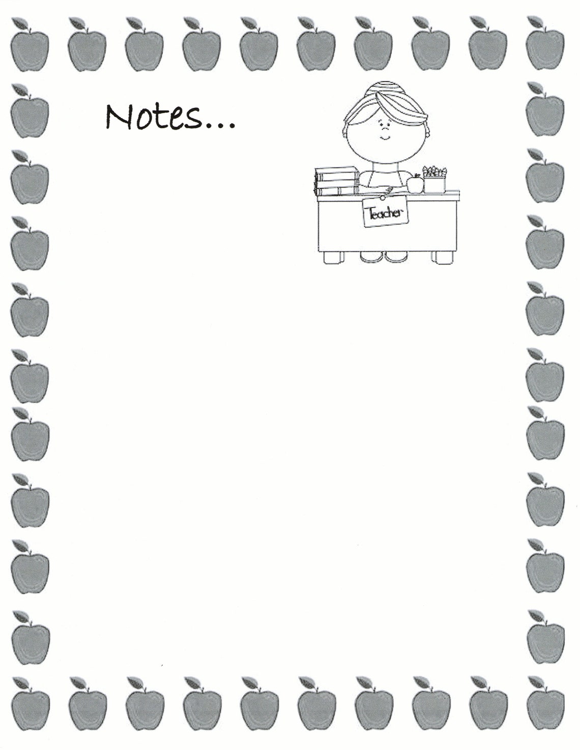 Printable Substitute Note B&W School Supplies, While You Were Out - Etsy