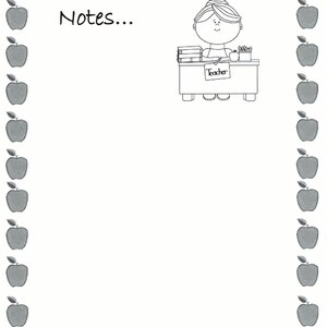 Printable Substitute Note B&W School Supplies, While You Were Out - Etsy