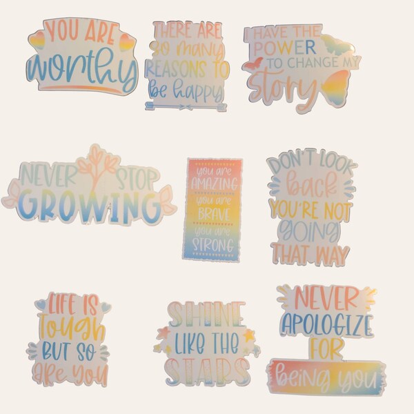 Mental Health Affirmation Stickers - Etsy