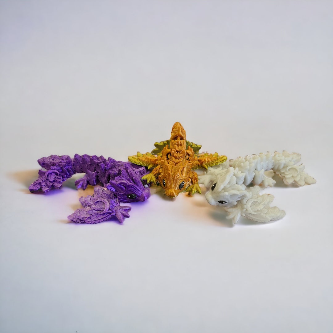 3d Print,moon Dragon, Lunar Wyvern, Keychain, Child Birthday Gift, Glow ...