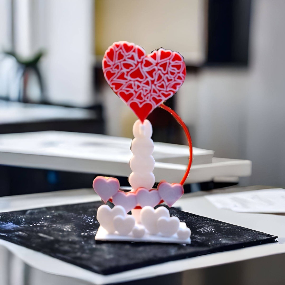 3d Print Heart, Desk Rocker for Her, Anniversary Gift for Wife , Heart ...