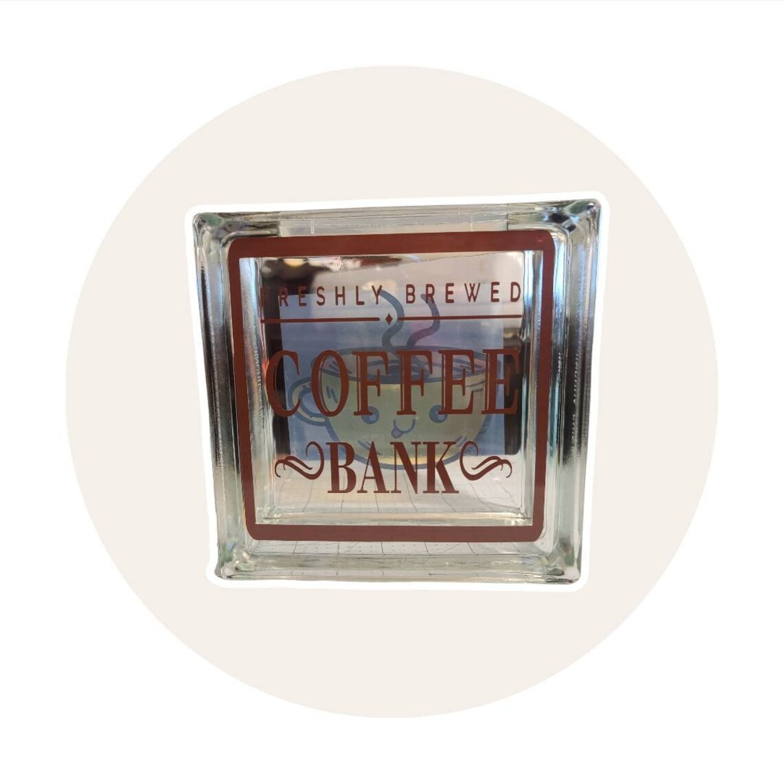 Coffee Fund Glass Bank: Office Donations Box, Coffee Lover Gift - Etsy