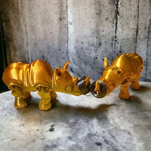 Rhino, 3d Print, Rhino Toss, Fidget, 3d Animal, Birthday Gift, Child ...