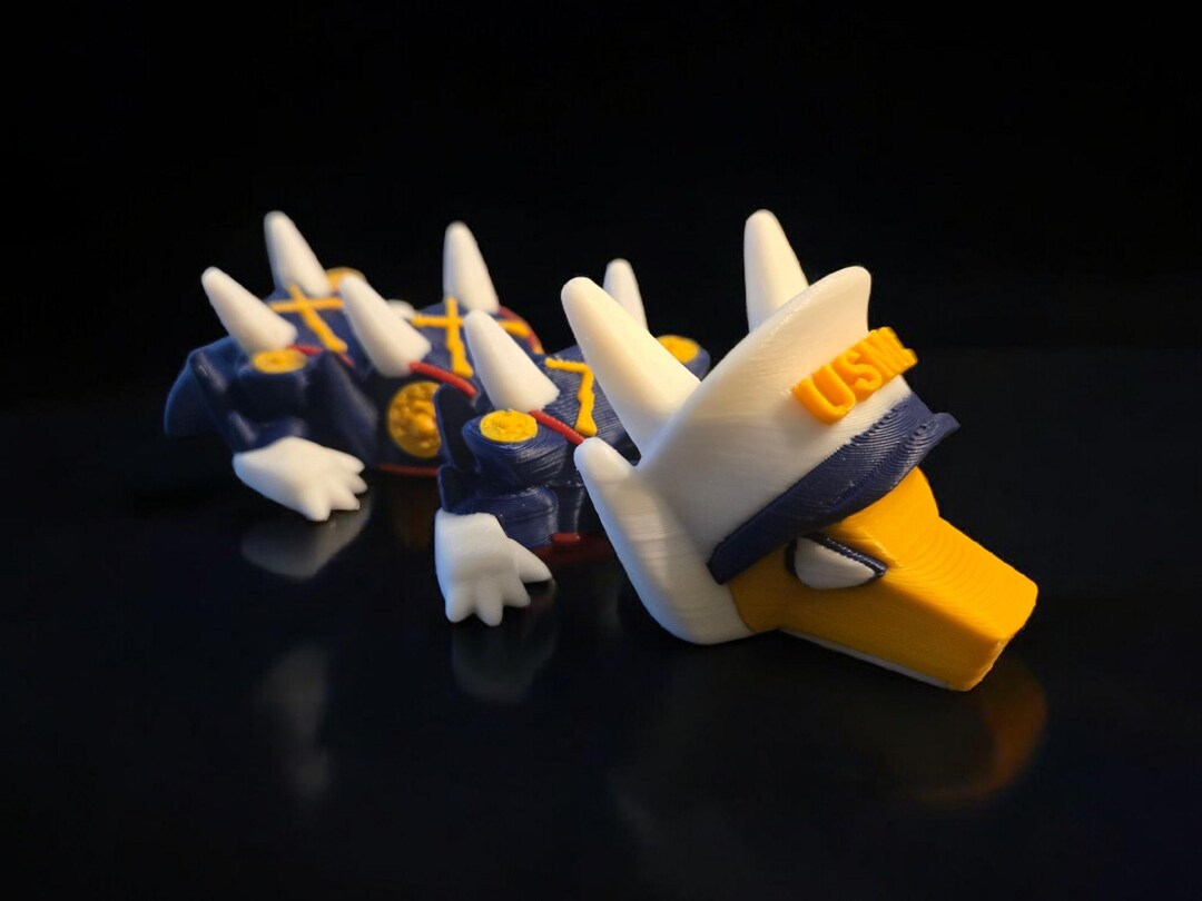 3D Printed US Marine Corps Dragon: Fidget Toy, Veteran Gift - Etsy