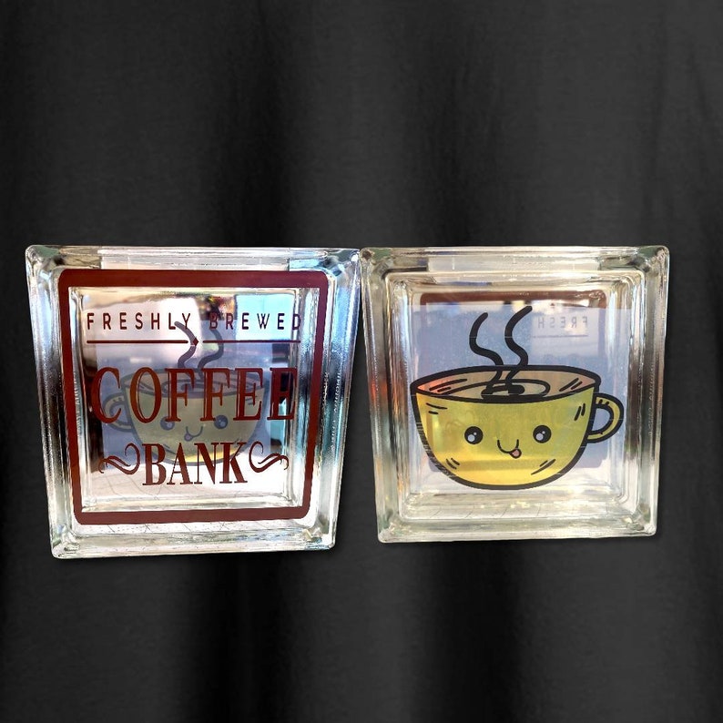Coffee Fund Glass Bank: Office Donations Box, Coffee Lover Gift - Etsy