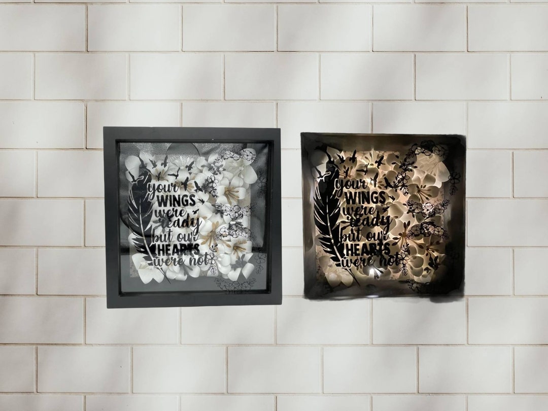 Memorial Shadow Box Grief Shadow Box Peace Lily Shadow Box - Etsy Canada