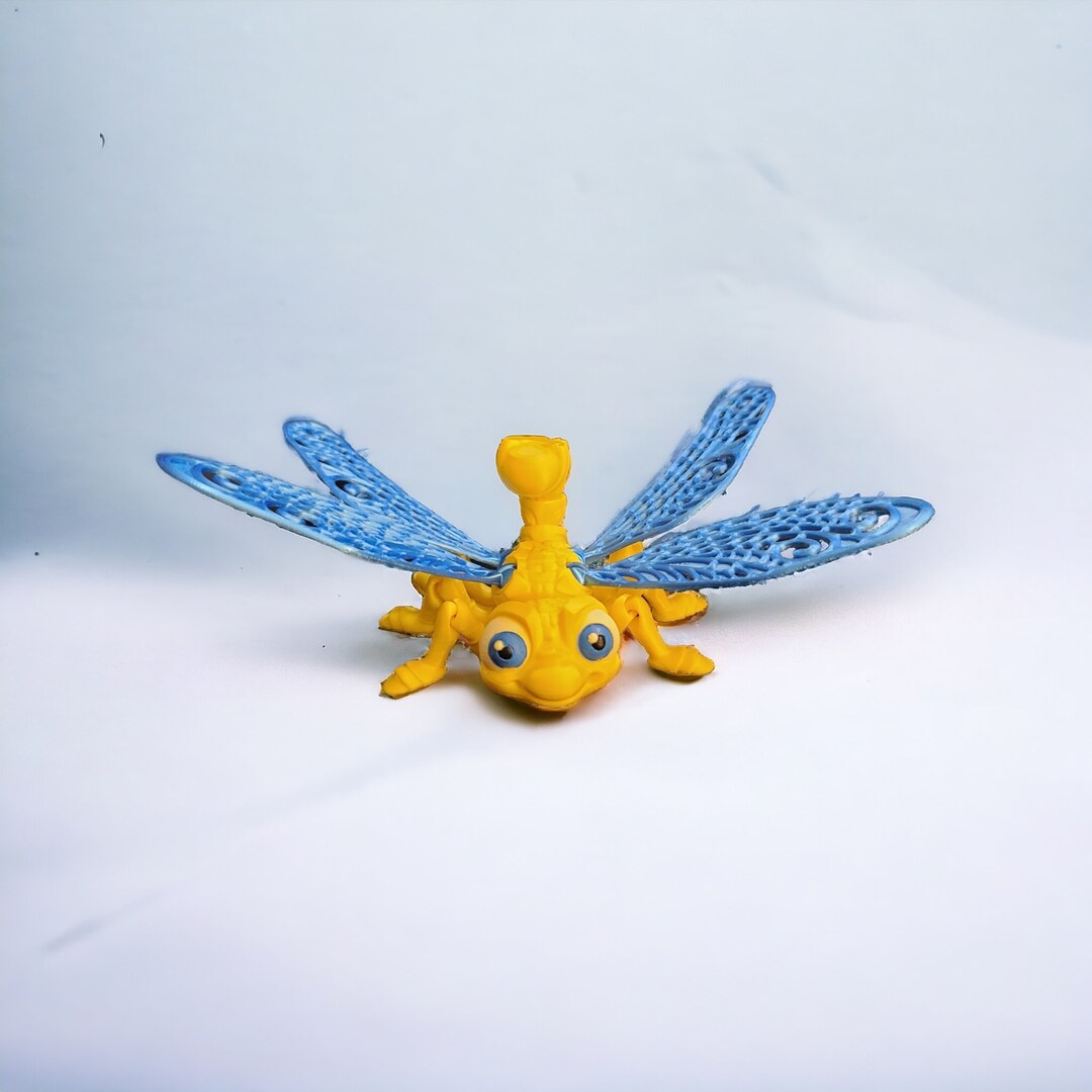3D Printed Dragonfly Fidget Toy: Detachable Wings, Insect Lover Gift ...