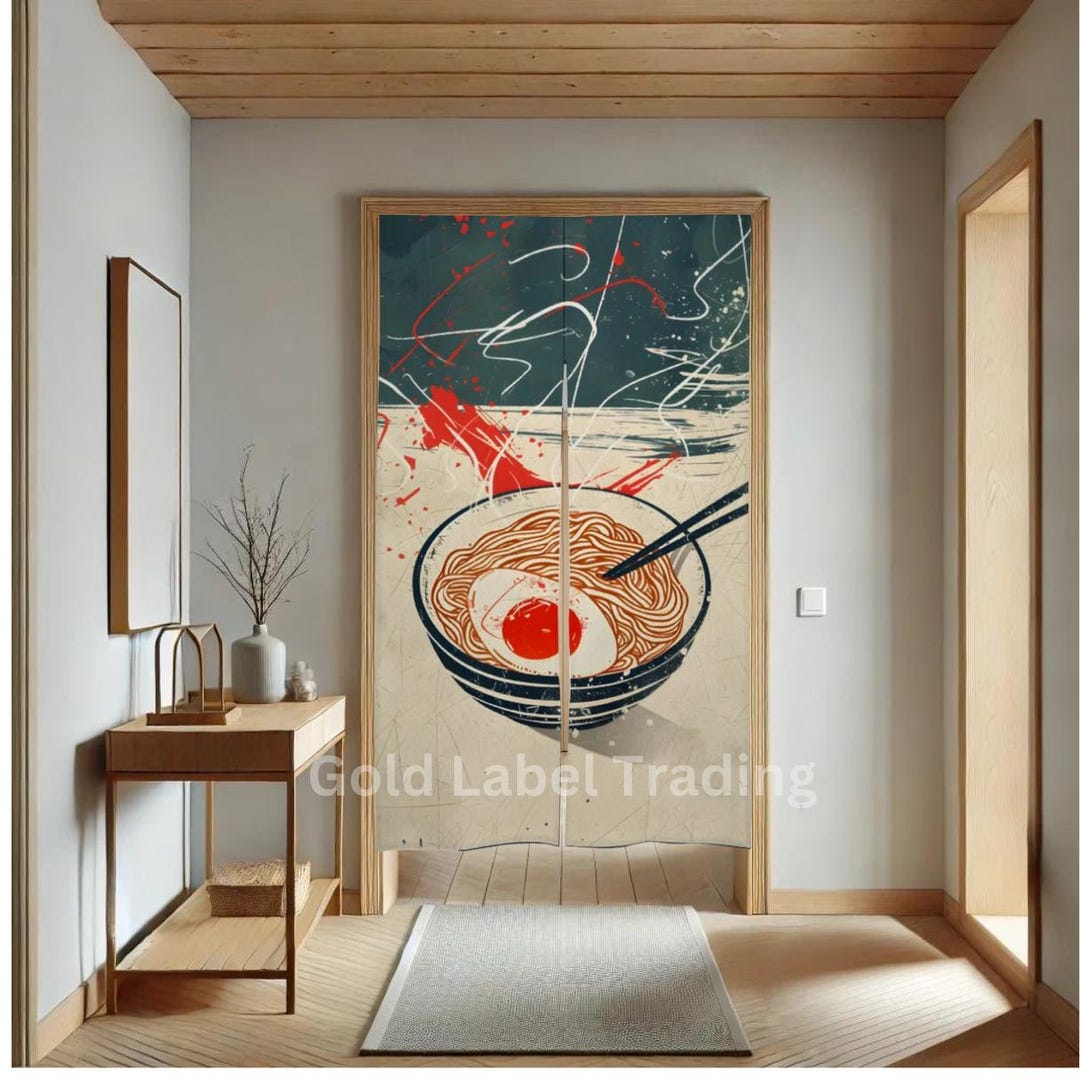 Japanese Noren Door Curtain, Japanese Ramen Retro Noren, Kitchen Door ...