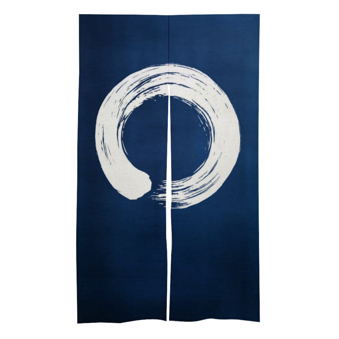 Indigo Japanese Kyoto Enso Noren Door Curtain Room Divider for Home ...