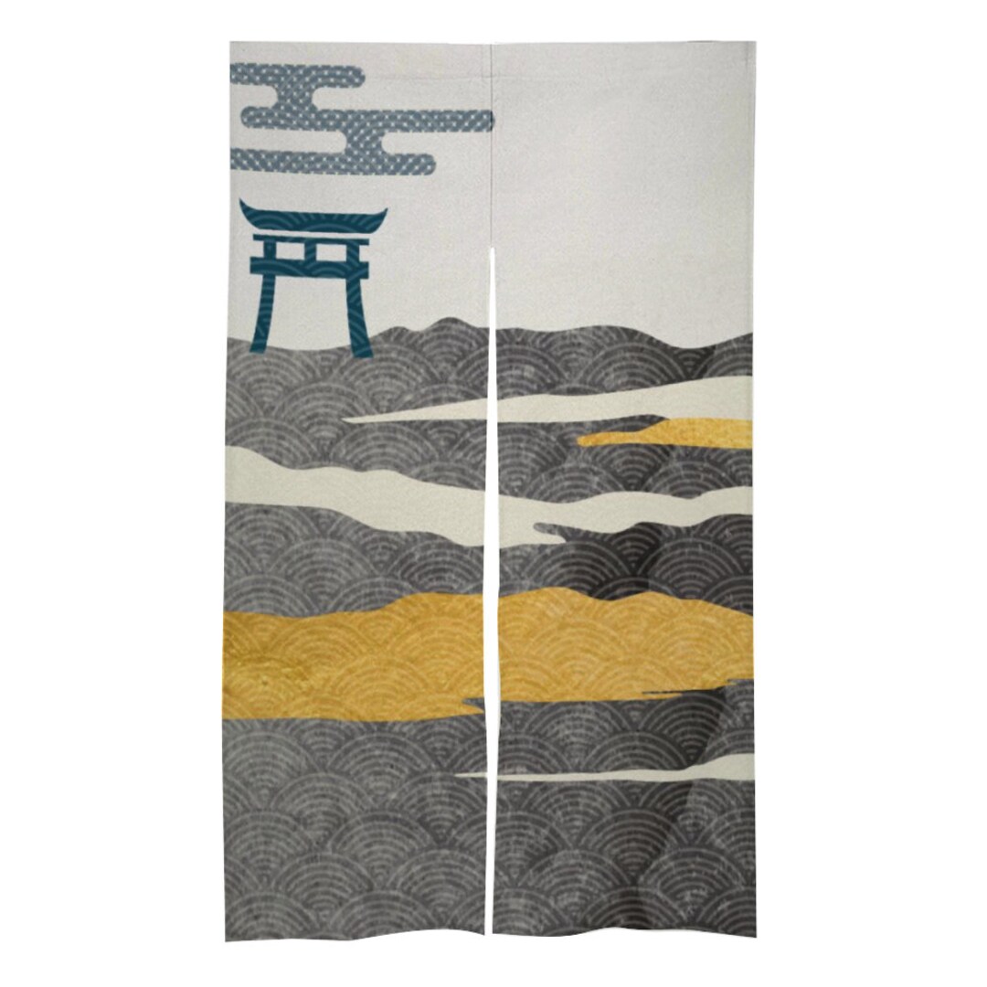 Japanese Noren, Japanese Door Curtain, Japanese Pattern Hemp Curtain ...