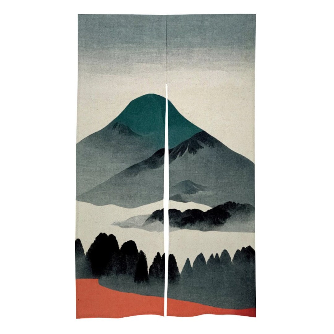 Japanese Noren, Japanese Door Curtain, Japanese Pattern Hemp Curtain ...