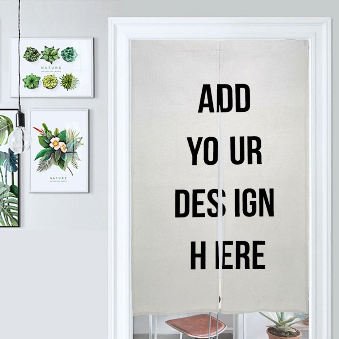 Personalized Japanese Noren Curtain, Custom Photo/text Doorway Decor - Etsy