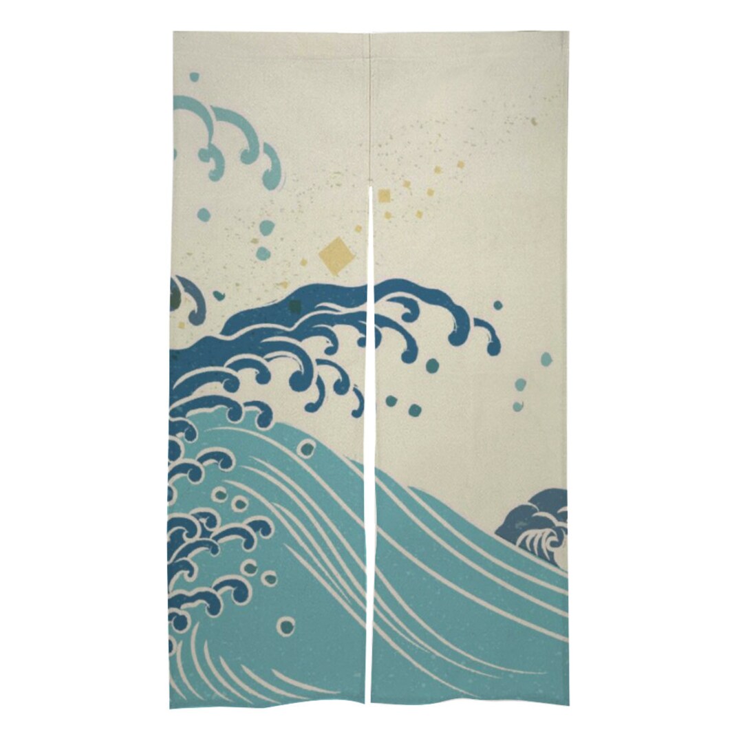 Japanese Noren, Japanese Door Curtain, Japanese Pattern Hemp Curtain ...