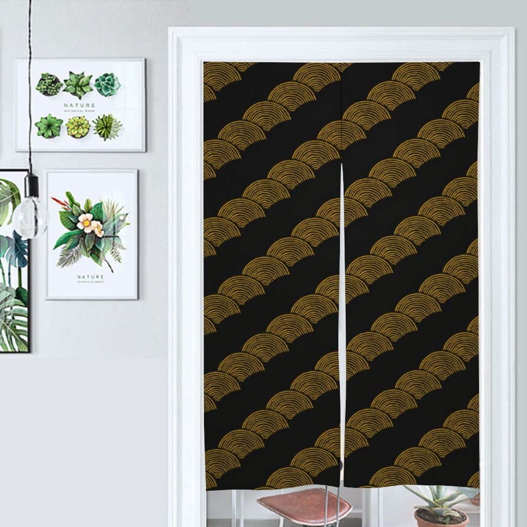 Japanese Noren Door Curtain With Traditional Pattern, Japanese Noren ...