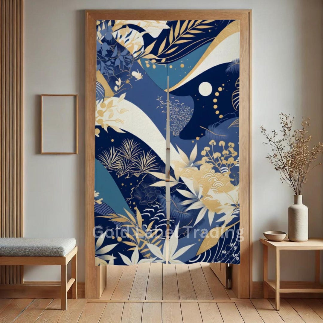 Japanese Noren, Traditional Japanese Elements Noren Door Curtain - Room ...