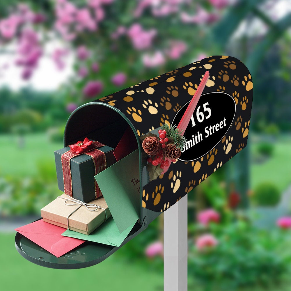 Mailbox Cover, Dog Lover Custom Personalized Magnetic Mailbox Cover ...