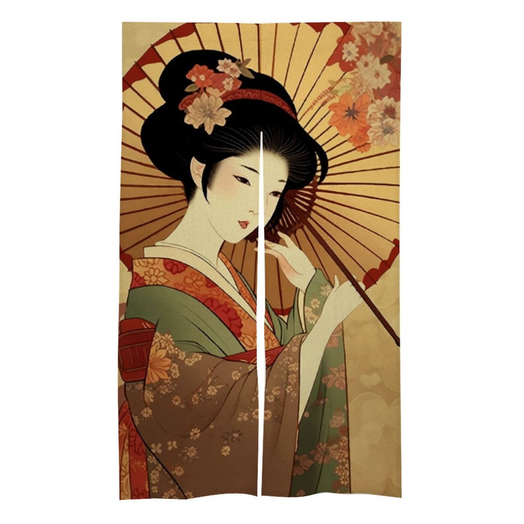 Japanese Noren Japanese Kimono Door Curtain Japanese Pattern - Etsy