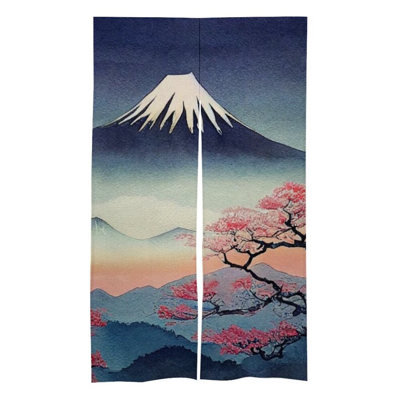 Japanese Noren Japanese Door Curtain Japanese Landscape - Etsy