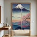 Japanese Noren, Japanese Door Curtain, Japanese Landscape Pattern Hemp ...