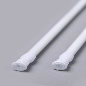 2pc Tension Extendable Curtain Rod, Adjustable Curtain Rod, No Drilling ...