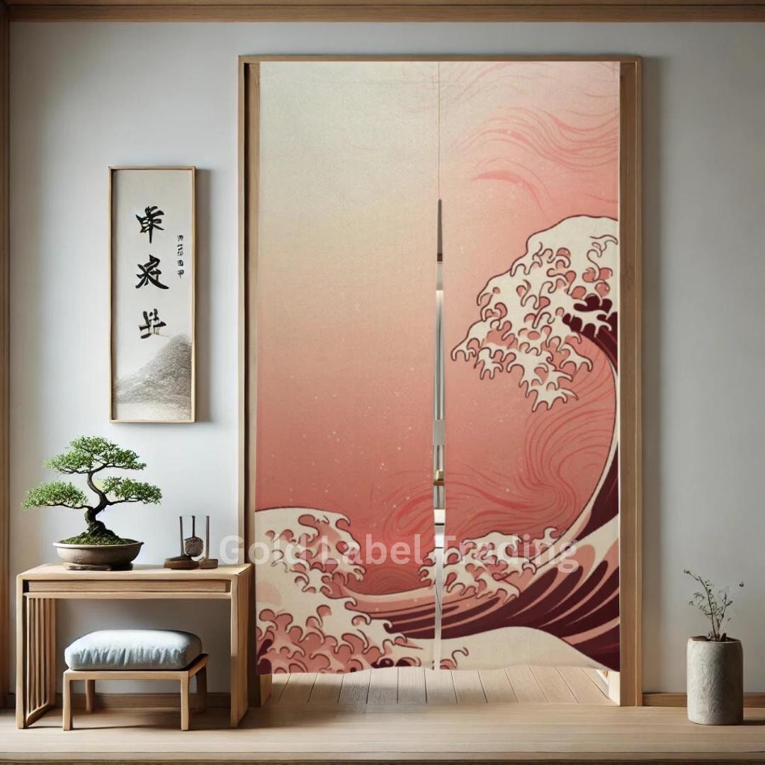Japanese Noren, Japanese Door Curtain, Japanese Pattern Curtain ...