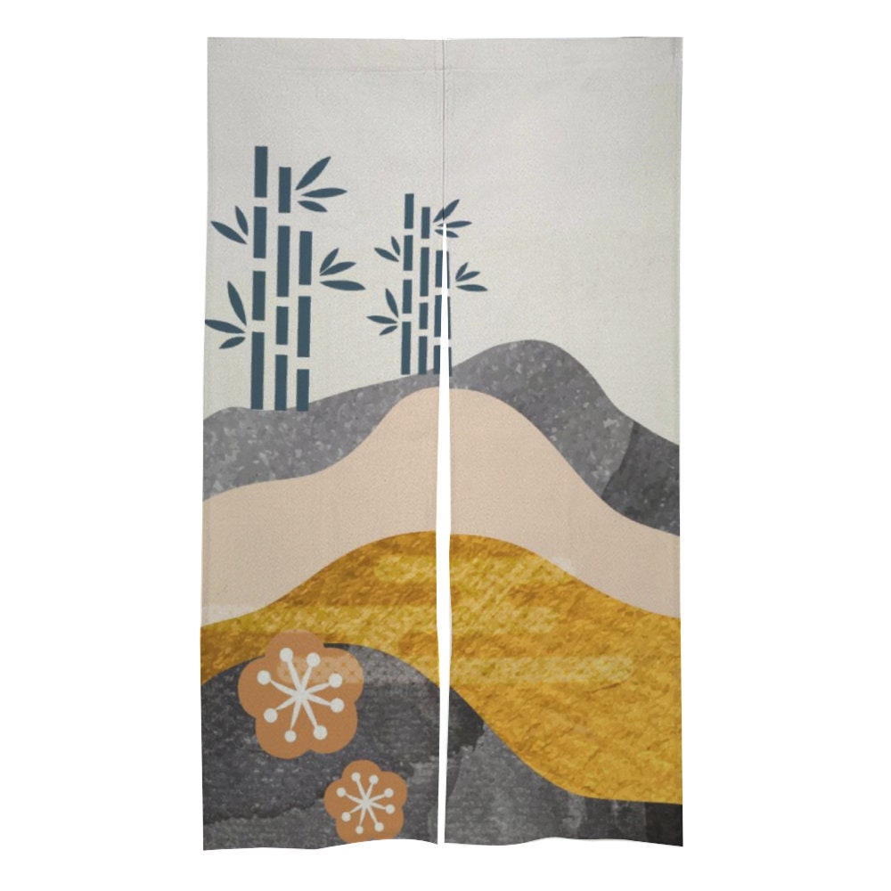 Japanese Noren Japanese Door Curtain Landscape Noren Panel - Etsy