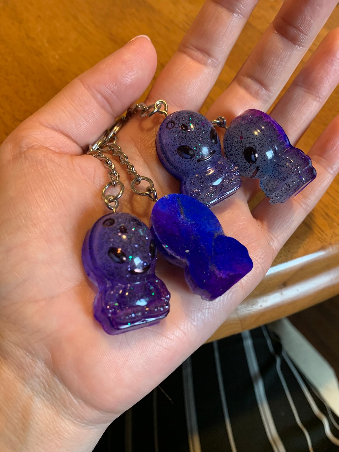 Alien Keychains Resin, Resin Keychains, Keychains for Boys, Keychains ...