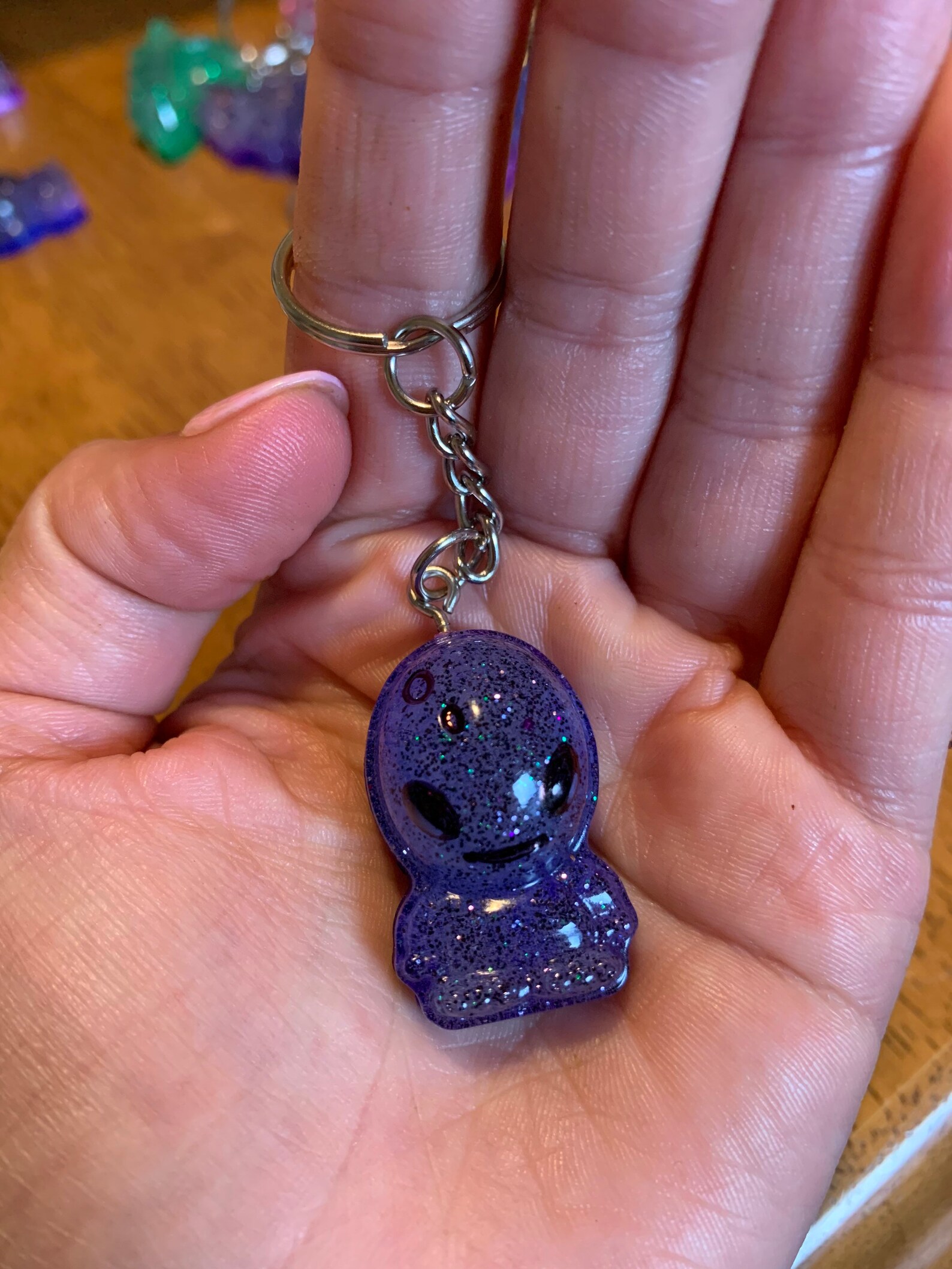 Alien Keychains Resin, Resin Keychains, Keychains for Boys, Keychains ...