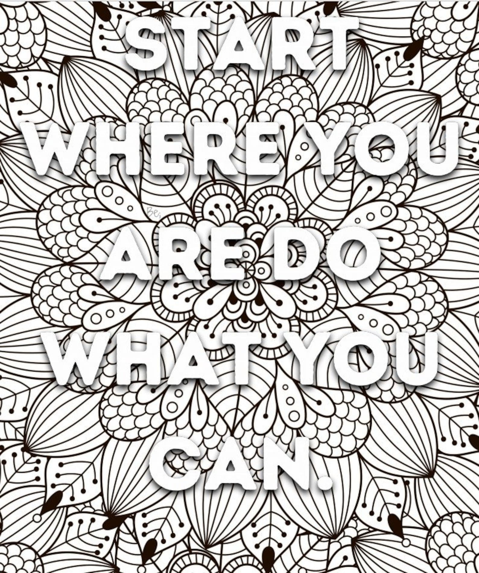 Suicide Awareness Motivational Printable Colouring Book | Etsy