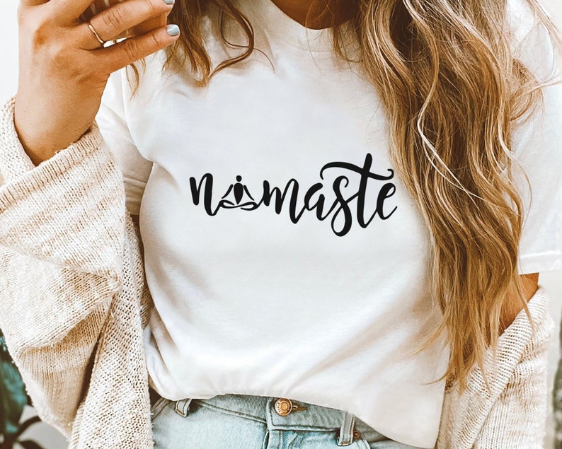 Namaste Svg File Yoga SVG Namaste Design EPS Png Dxf Cricut Cut Files ...