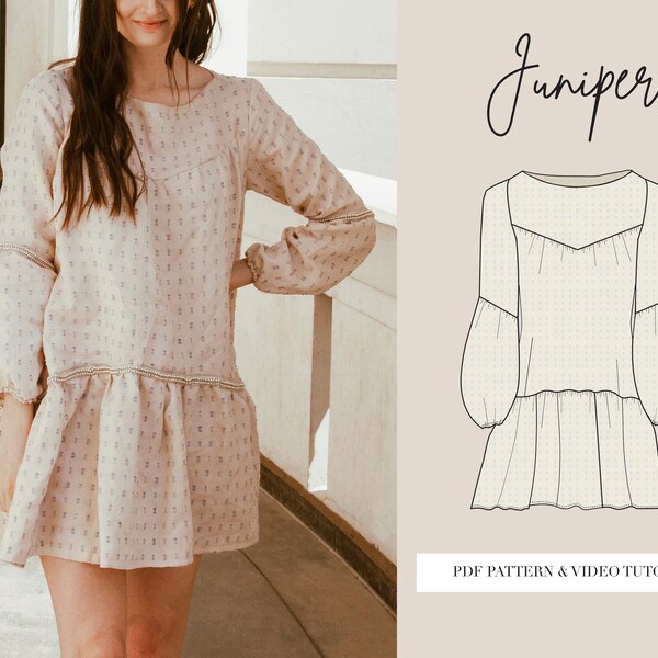 Boho Dress Pattern - Etsy