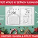 Children's Bilingual Christmas Coloring and Activity Pages | English ...