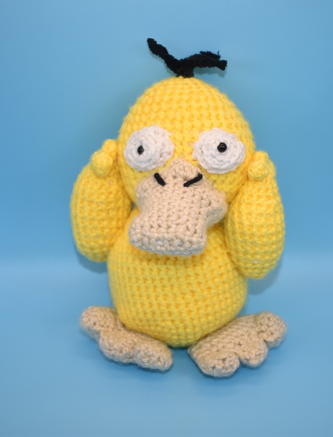Soft Yellow Psyduck Inspired Amigurumi Plushee Baby Child Toy Gift ...