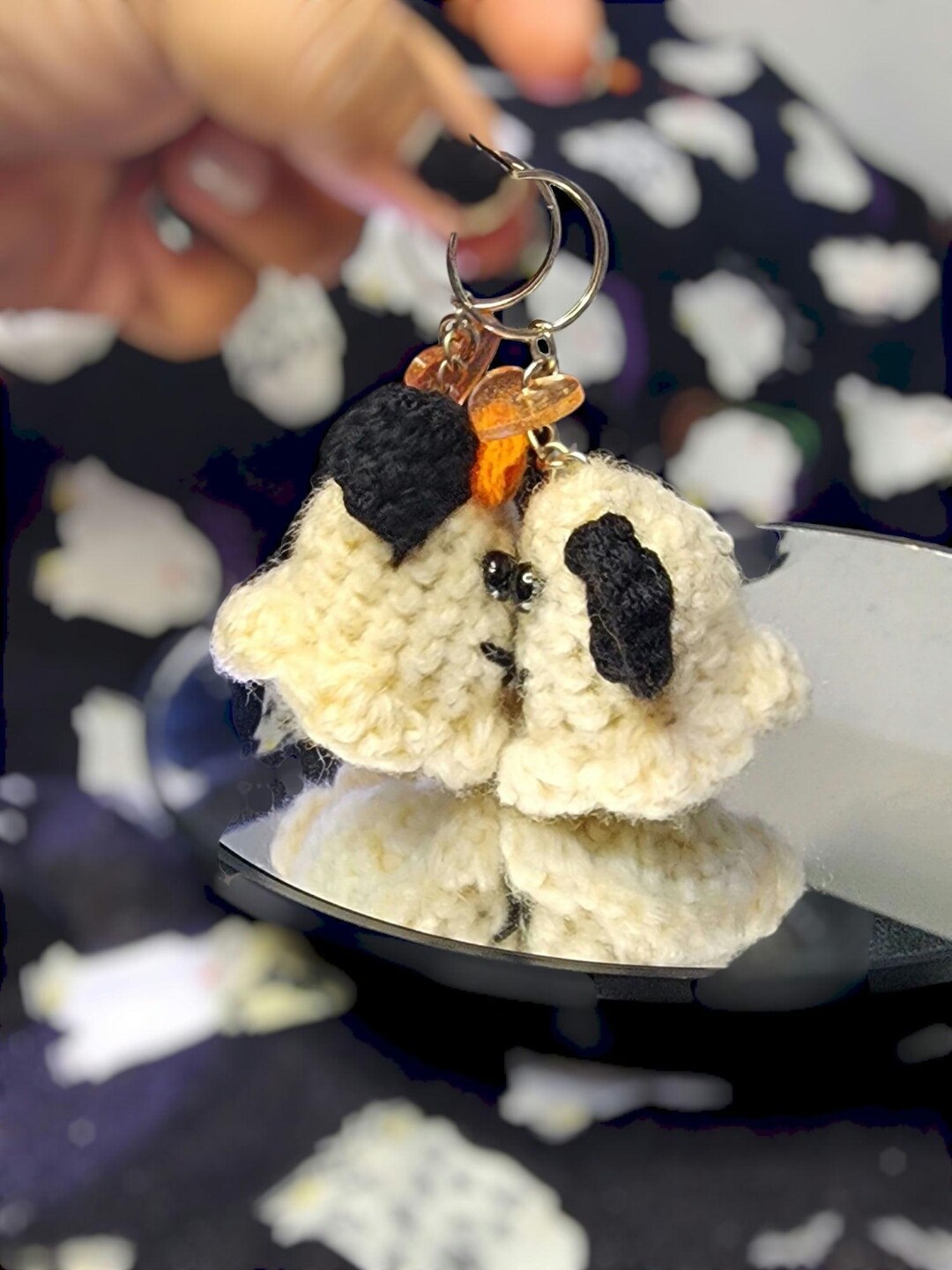 Set of 2 My Boo Amigurumi Kissing Ghost Magnetic Couples Keychain Set ...