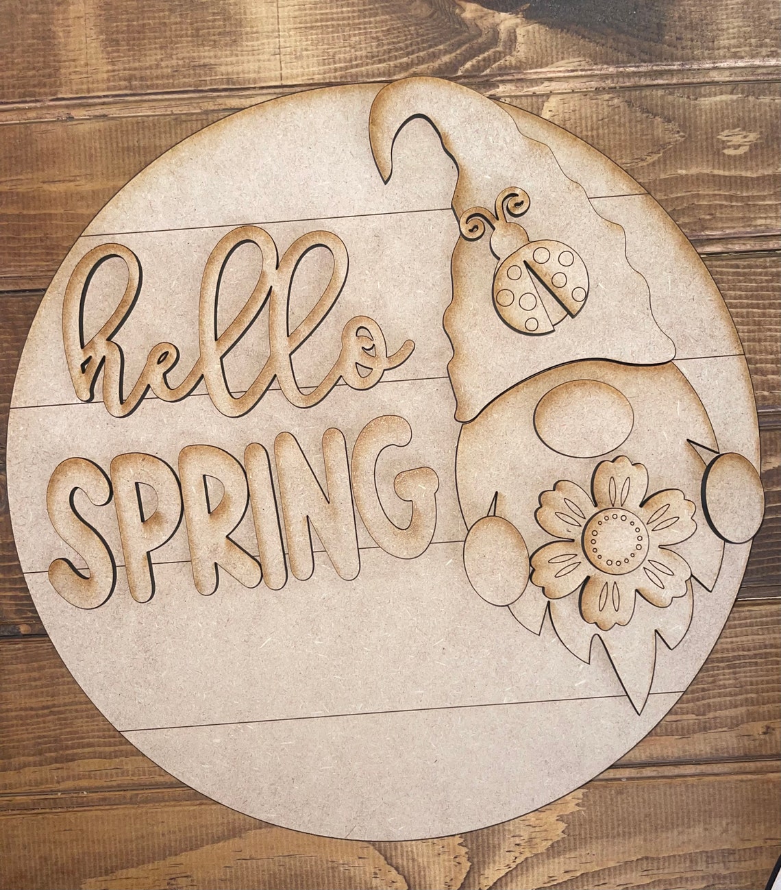 Hello Spring Gnome Spring Gnome DIY - Etsy