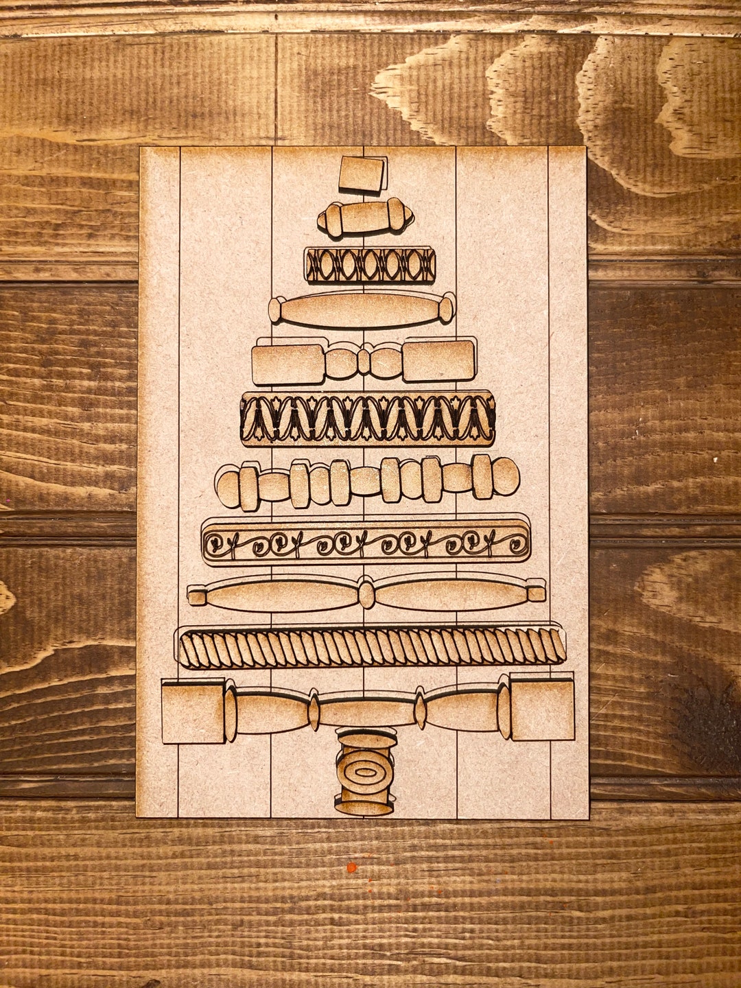 Spindle, Christmas Tree, Spindles on a Tree, Laser Cut, DIY - Etsy