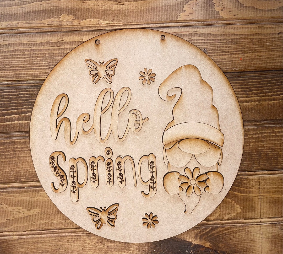 Hello Spring, Gnome, Spring Gnome, DIY - Etsy