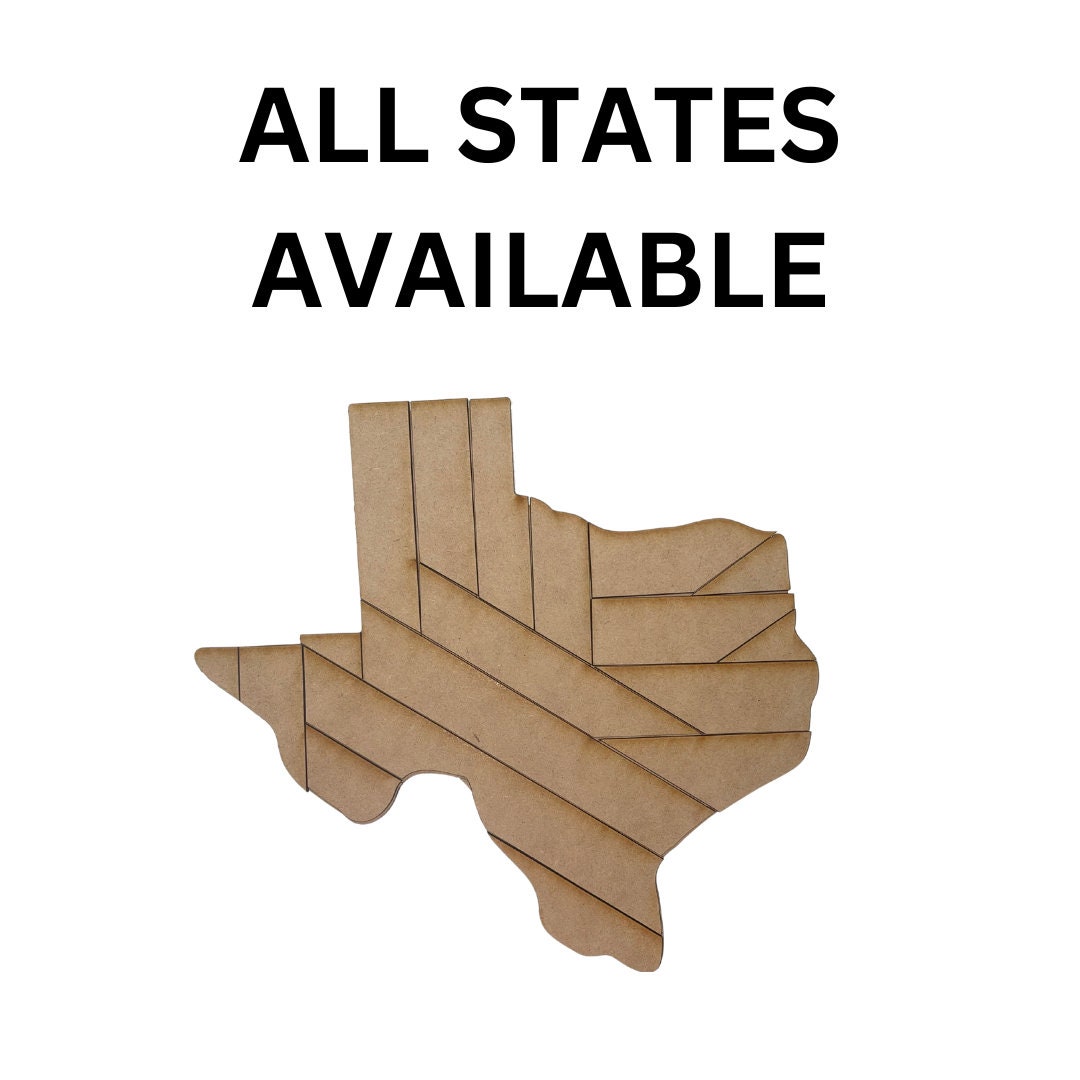 States, Cutouts, Shiplap, DIY - Etsy