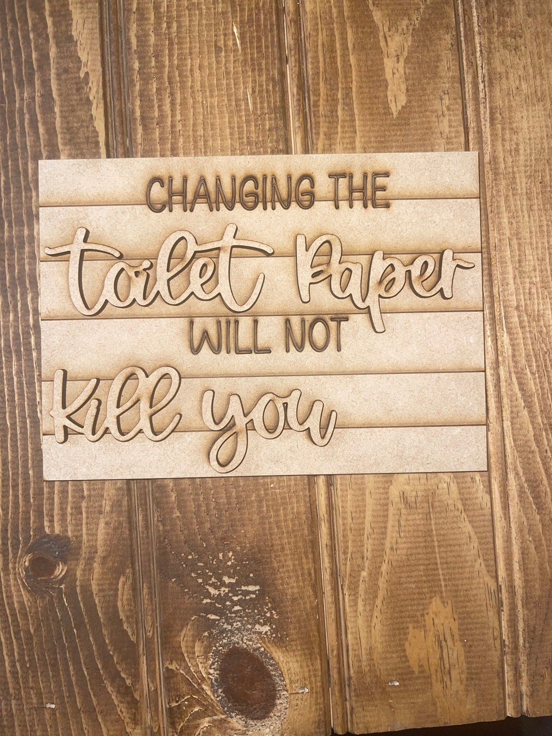 Changing the Toilet Paper, Bathroom Signs, DIY - Etsy