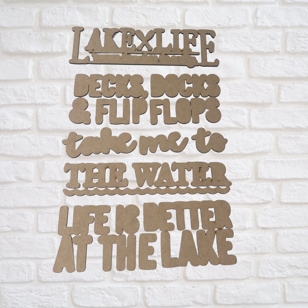At the Lake, Cutouts, DIY - Etsy