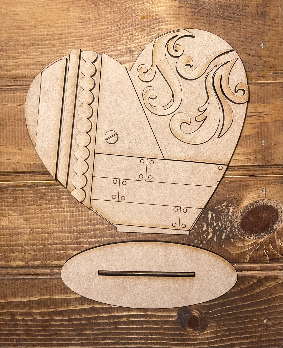 Vintage Standing Heart, DIY - Etsy