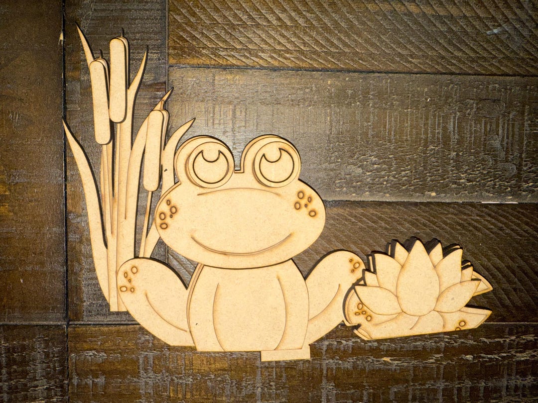 Frog With Cattails, Interchangeable Insert, Basket, DIY - Etsy