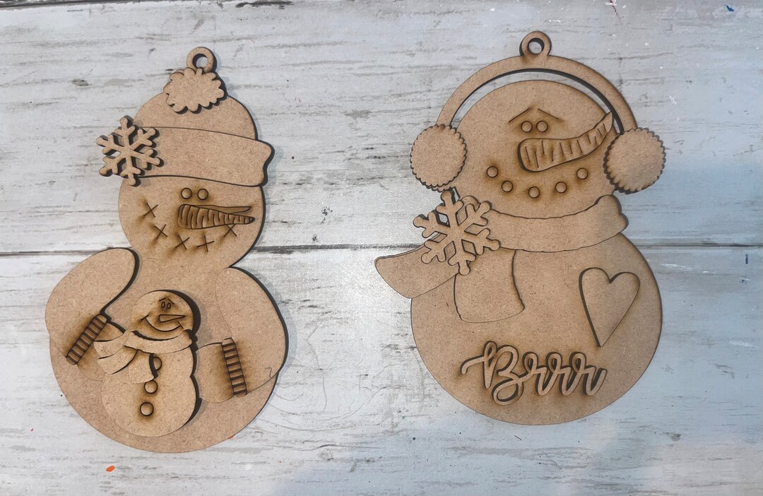 Snowmen, Ornaments, Brrr, Winter, DIY - Etsy